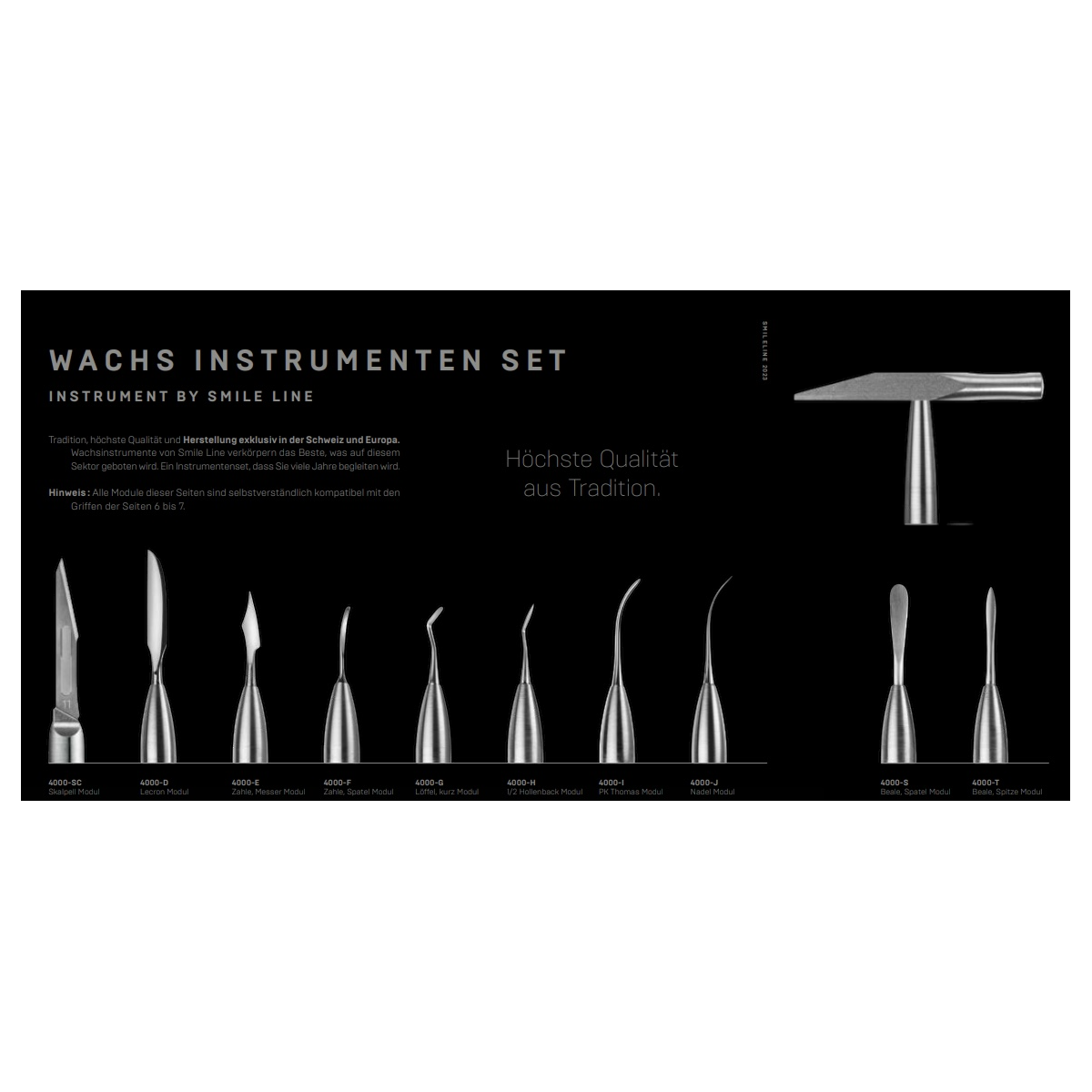 Smileline Wachs-Instrumente-Module -- Instrument by Smile Line --, 20,66